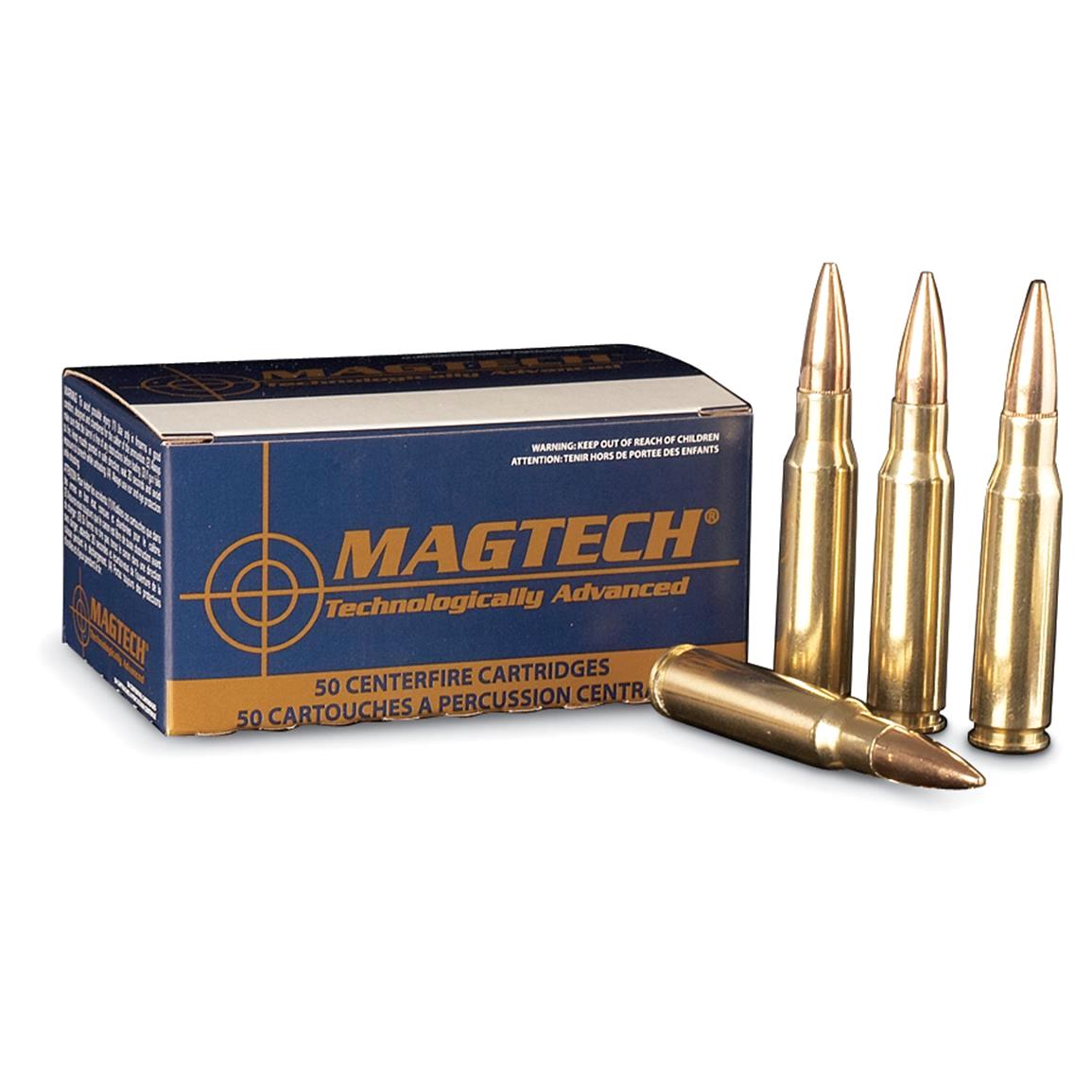 Magtech Ammo, 308 Win, 150 Grain FMJ, 50 Rounds