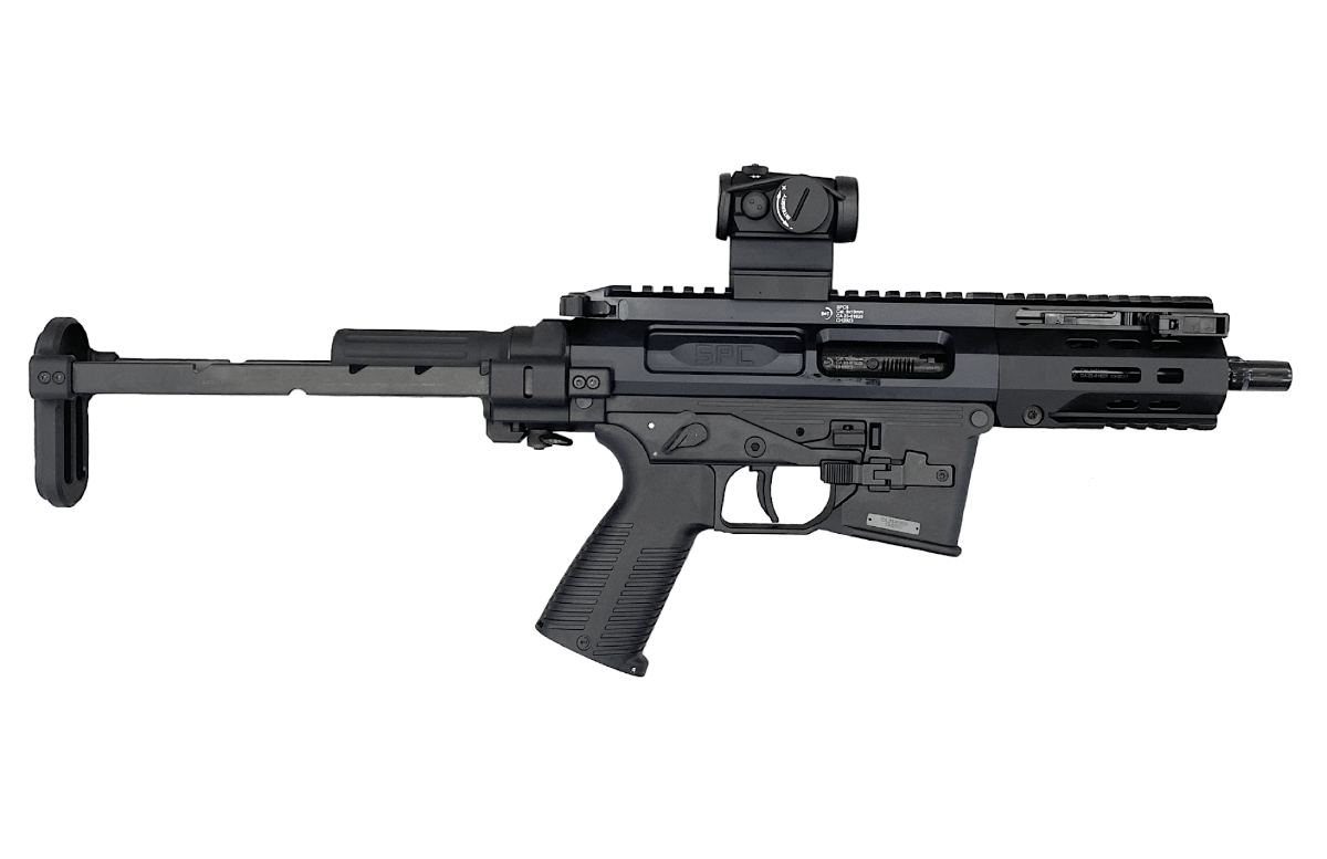 B&T SPC9 Sport Semi-Auto Rifle, 6.57" Barrel, PDW Stock, Aimpoint T1 ...