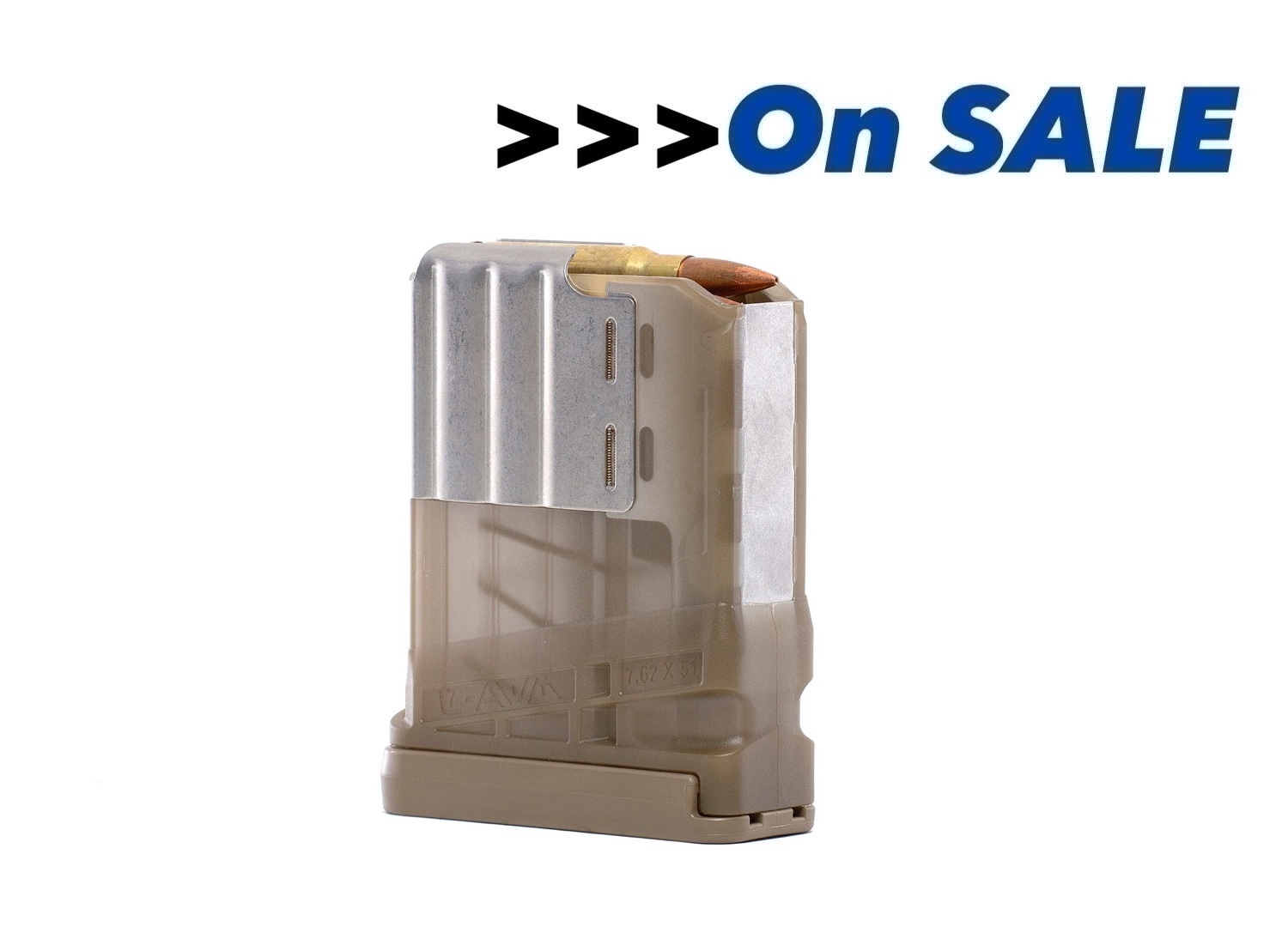 Lancer Systems, L7AWM 5 Round Magazine, 308/6.5 Creedmoor, Translucent ...