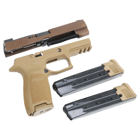 Sig Sauer P320-M17 9mm X-CHANGE Conversion Kit, Coyote Tan