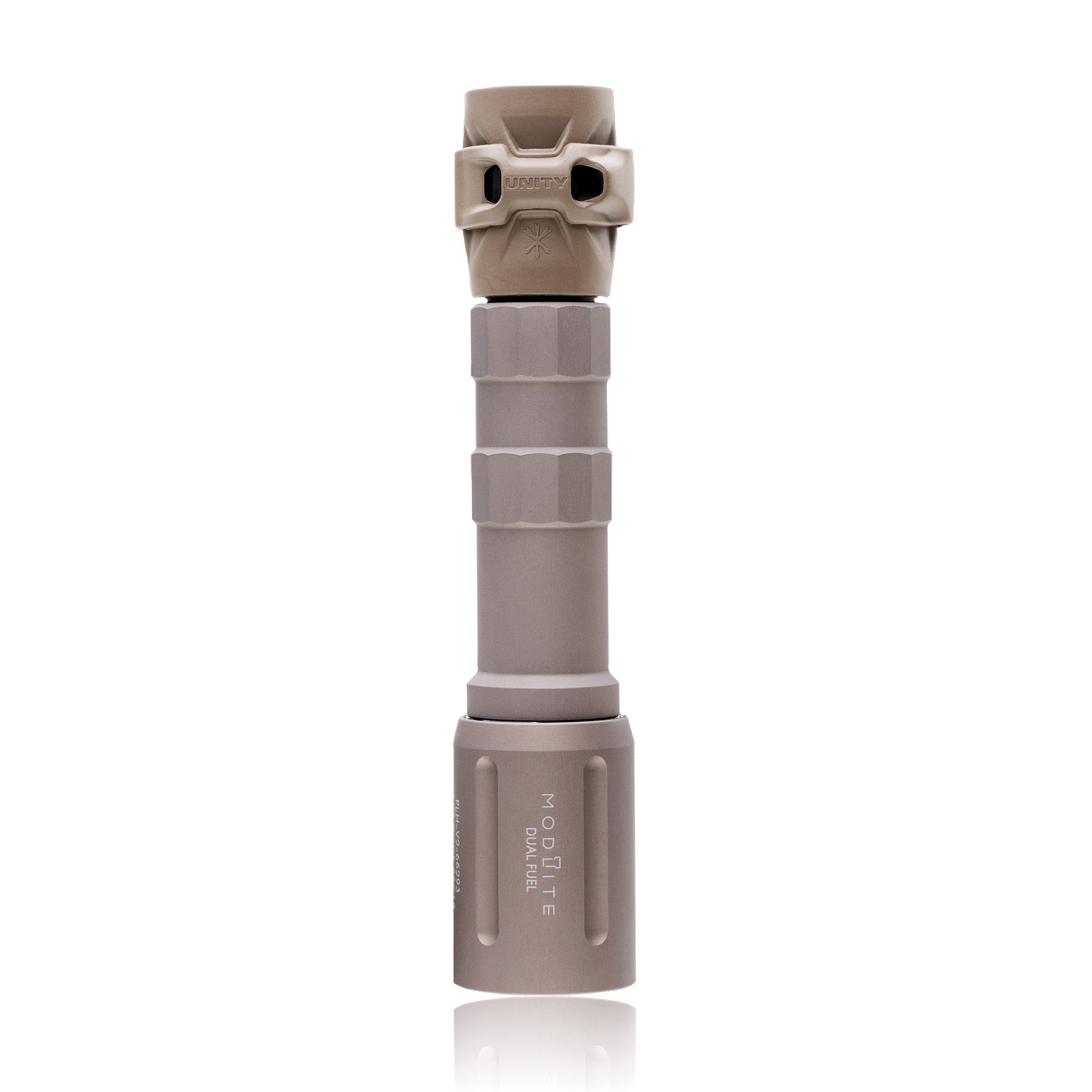 Modlite Systems, FUEL PLHv2-18650 Rifle Mounted Light, Unity Gas Cap, FDE