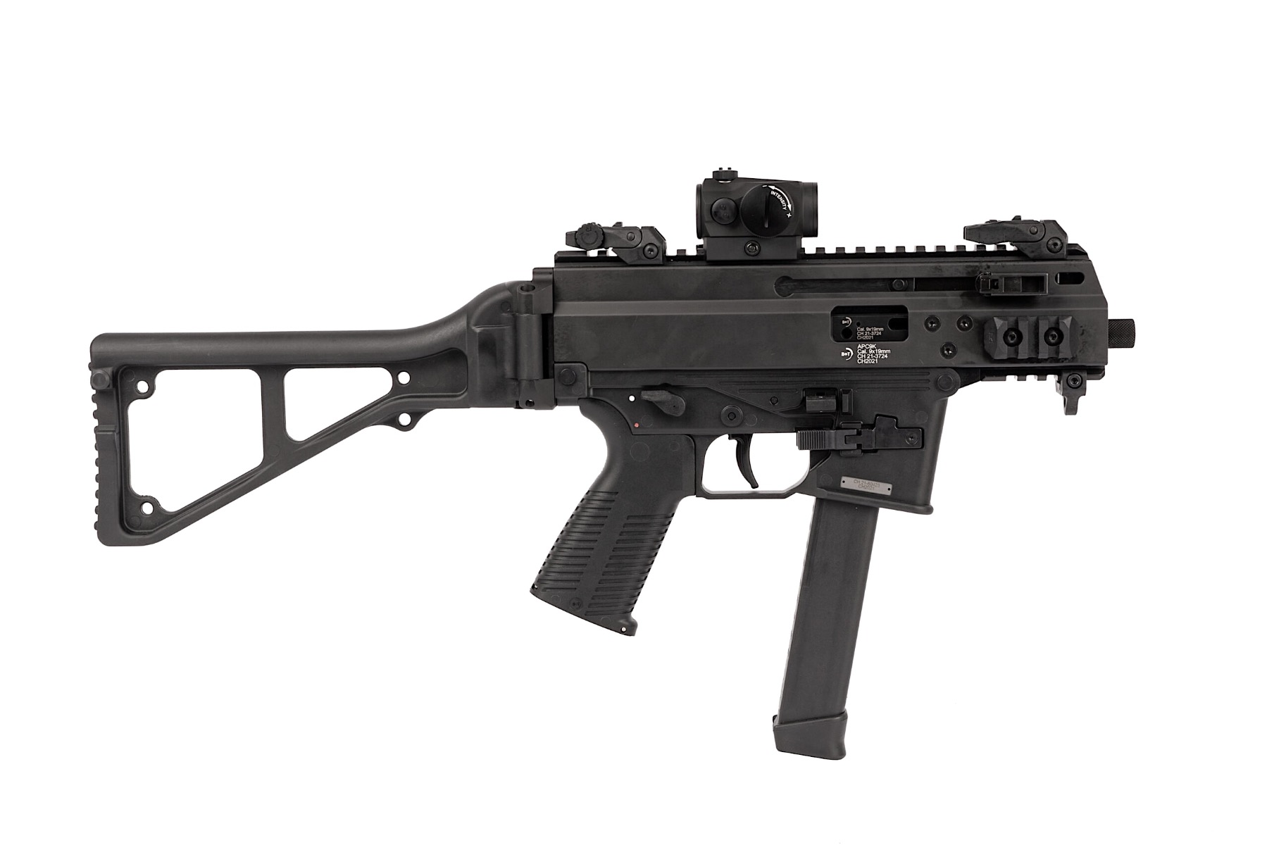 B&T APC9-K Pro G Semi-Auto Rifle, 4.3" Barrel, Folding Stock, Aimpoint ...