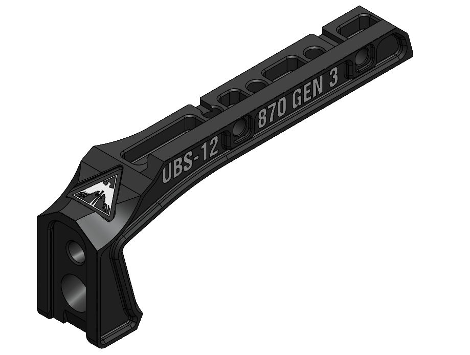 Lockhart Tactical, UBS-12 Gen 3 Under Barrel Shotgun Mount, 870